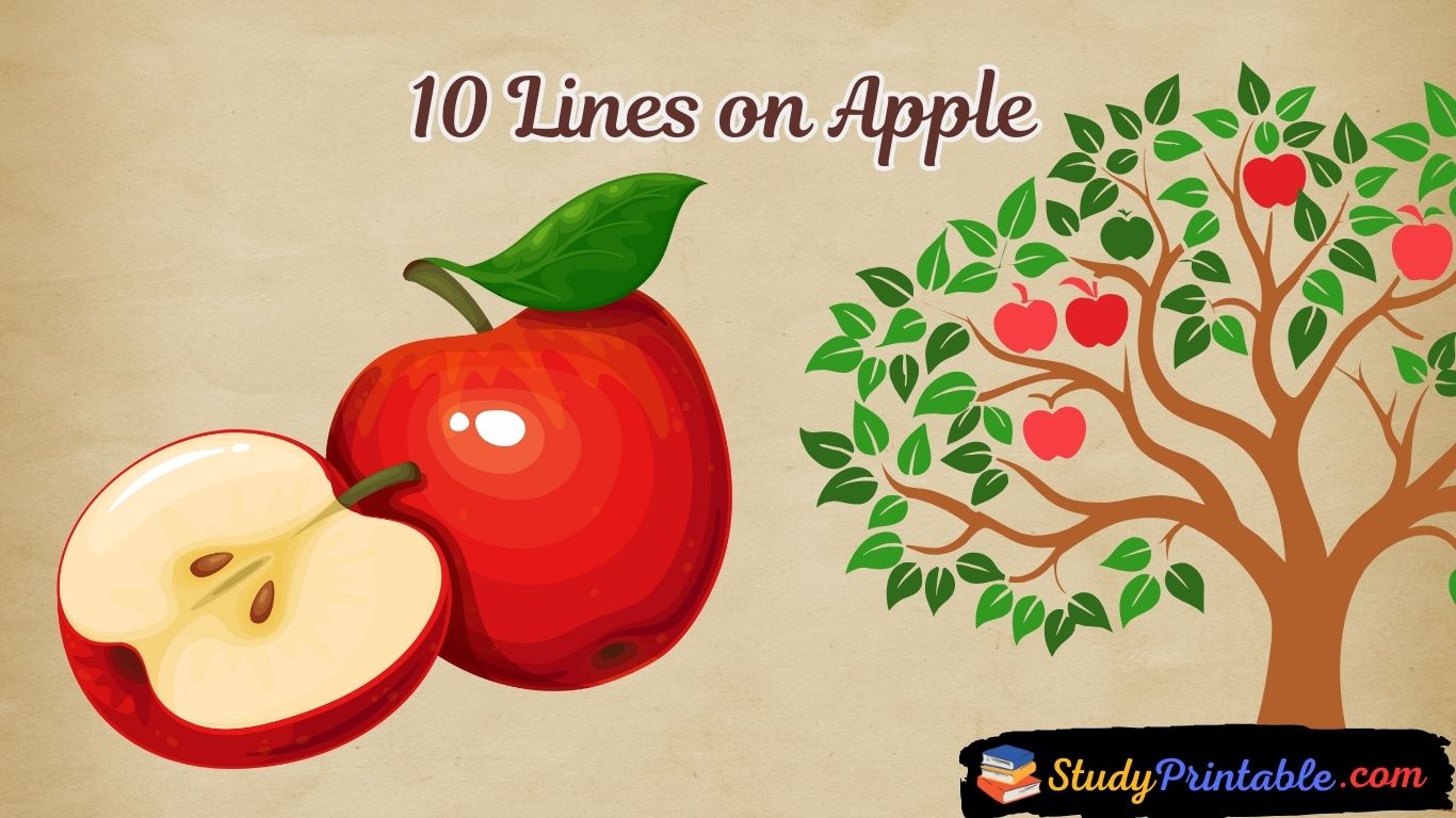 10 Lines on Apple: Engaging Facts for All Grades » StudyPrintable