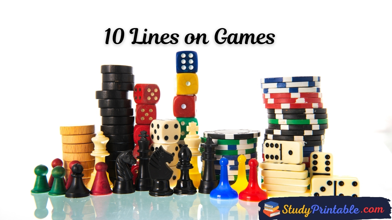 10 Lines on Games: Exploring the World of Fun and Fitness » StudyPrintable