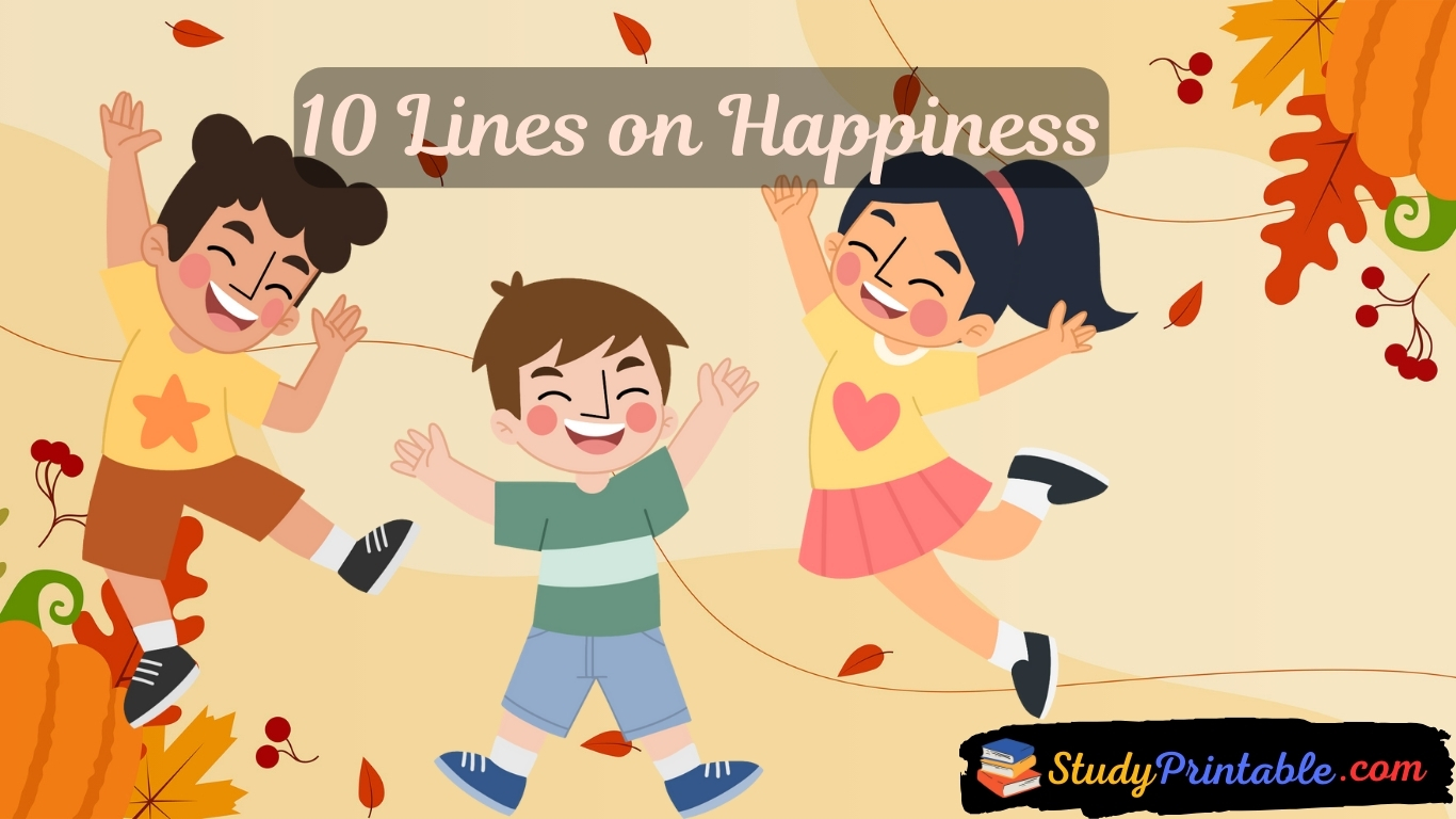 10 Lines on Happiness: Discover Joy and Contentment » StudyPrintable