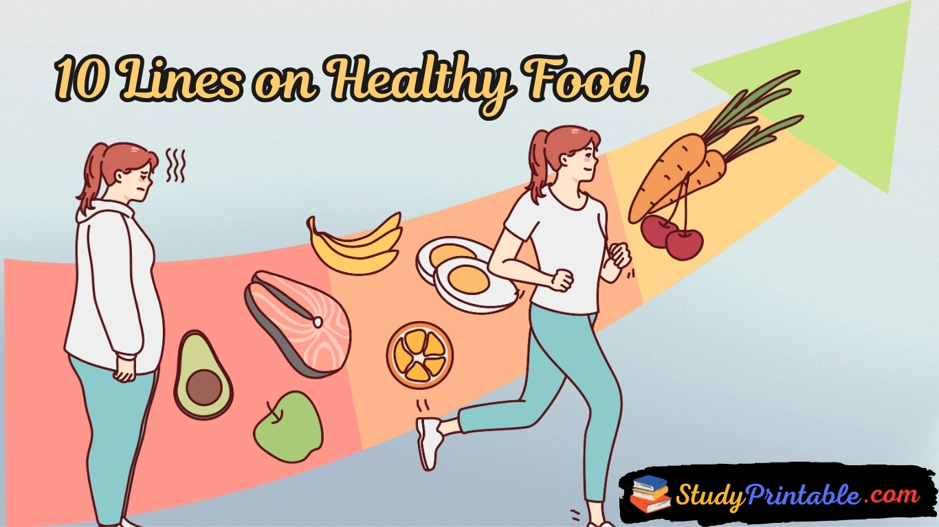 10 Lines on Healthy Food: Essential Tips for a Nutritious Life ...