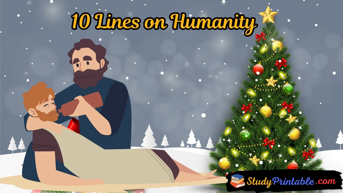 10 Lines on Humanity: Captivating Insights and Reflections » StudyPrintable