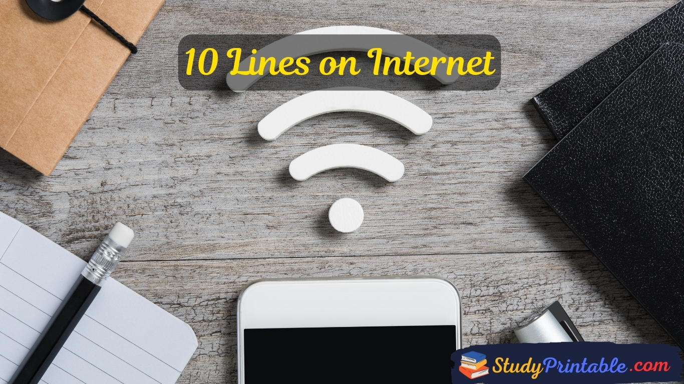 10 Lines on Internet: Discover the Digital World » StudyPrintable