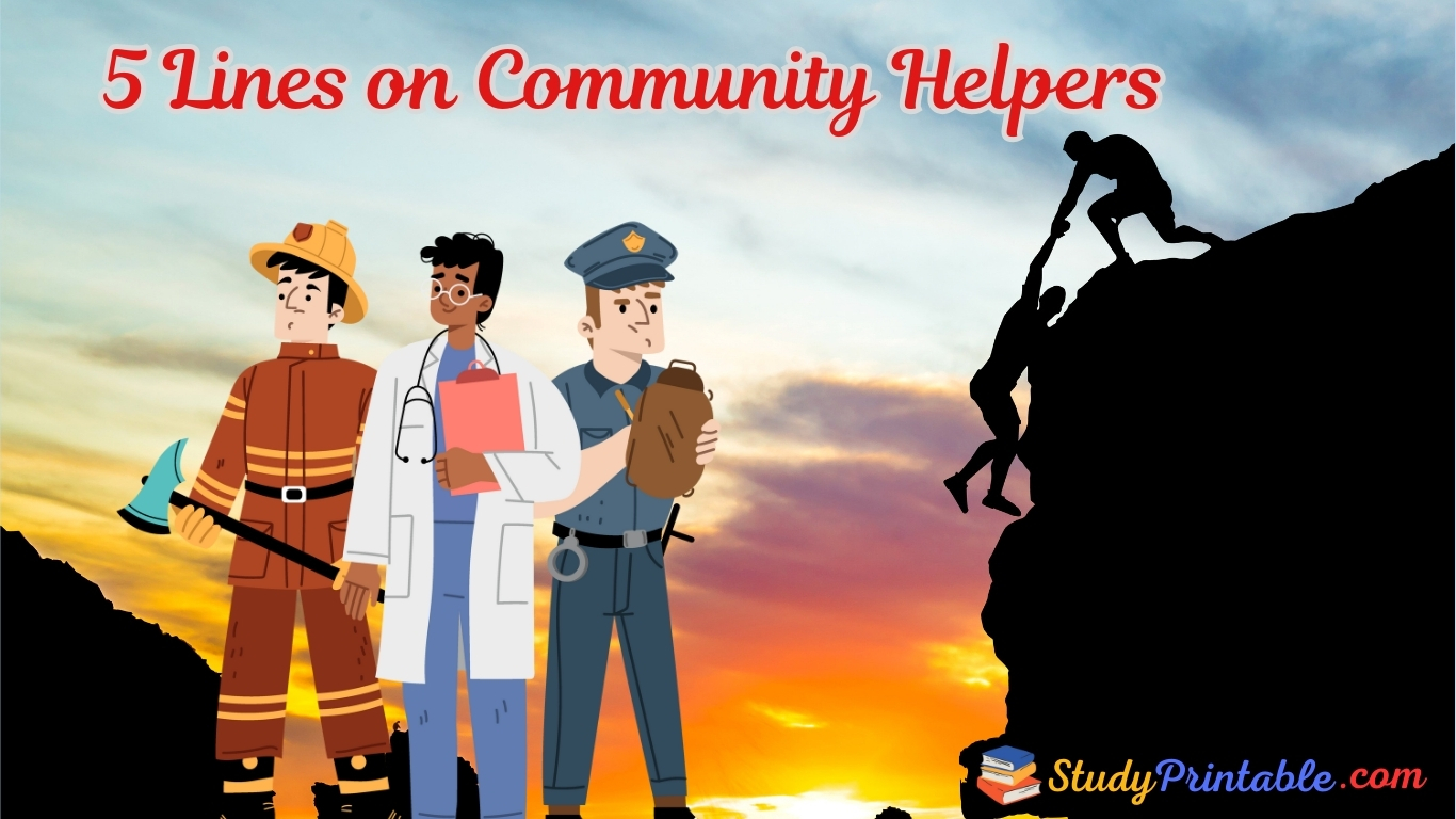 5 Lines on Community Helpers: Inspiring Roles for Kids » StudyPrintable
