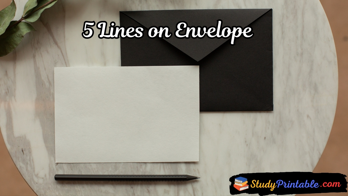 5 Lines on Envelope: Creative and Informative Variations » StudyPrintable