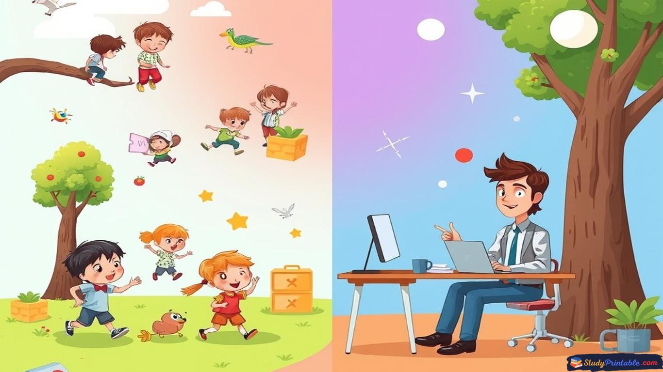 Paragraph on Childhood Vs Adulthood: A Comparative Insight » StudyPrintable